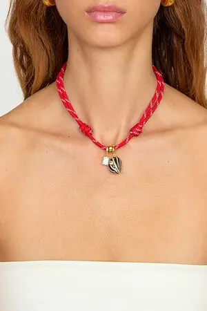 Éliou Marais Necklace With Shell And Crystal Embellishments