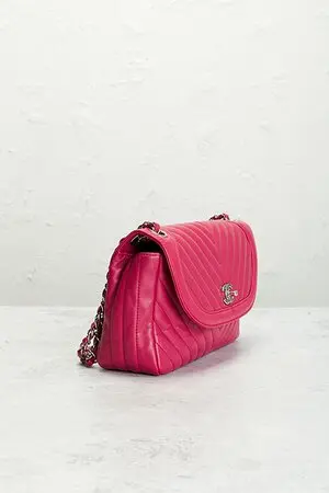 Chanel Calfskin Round Flap Bag