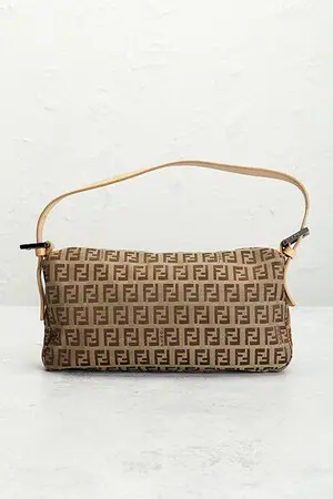 Fendi Zucchino Baguette Shoulder Bag