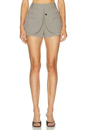 Monse Houndstooth Tailored Shorts