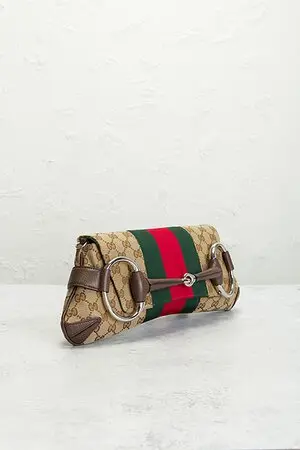 Gucci Horsebit Clutch - Brown
