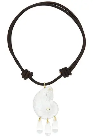 Éliou Cova Necklace With Seashell Pendant - Clear