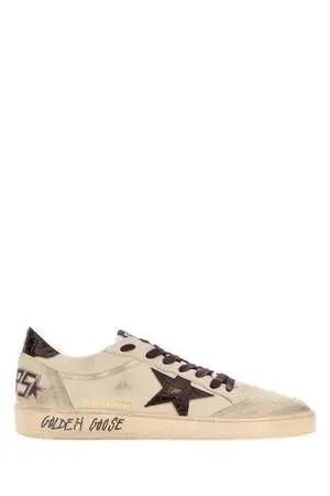 GOLDEN GOOSE Chalk Leather Ball Star Sneakers - White
