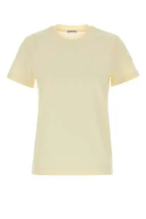 Moncler Cream Cotton T-shirt - Yellow