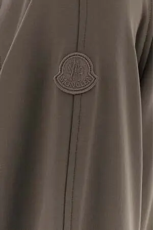 Moncler Cropped Zip-up Sweatshirt With Drawstring Hood