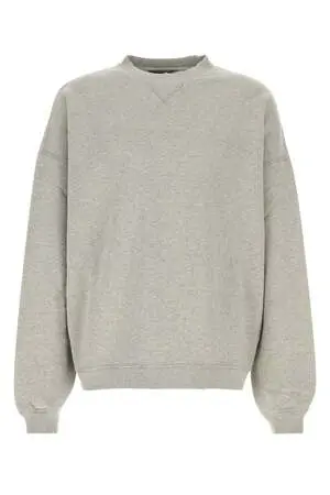 GOLDEN GOOSE Melange Cotton Oversize Sweatshirt - Grey
