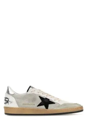GOLDEN GOOSE Multicolor Fabric And Leather Ball Star Sneakers - White