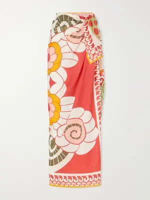 La DoubleJ Pareo Printed Jersey Pareo - Red