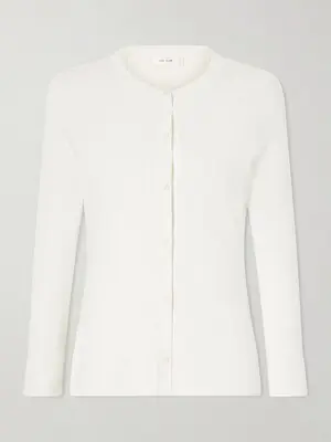 THE ROW Okino Cotton And Silk-blend Cardigan