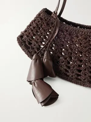 Magda Butrym Maya Crocheted Shoulder Bag - Brown