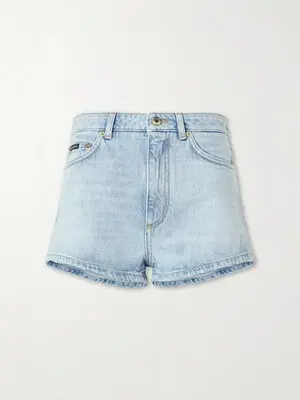 Dolce & Gabbana Cotton Denim Micro Shorts