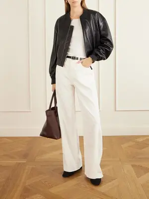 ARMA Hannan Leather Bomber Jacket