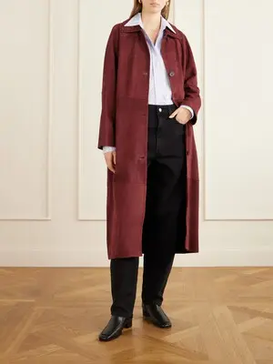 ARMA Judy Oversized Suede Coat
