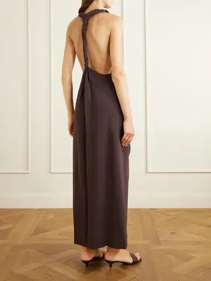 Proenza Schouler Selena Crepe Maxi Dress - Brown