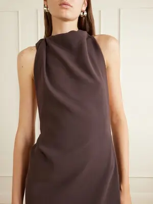 Proenza Schouler Selena Crepe Maxi Dress - Brown