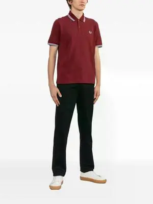 Fred Perry Logo-embroidered Tipped Collar Polo Shirt