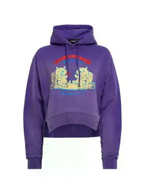 Dsquared2 Asymmetric Graphic-print Hoodie
