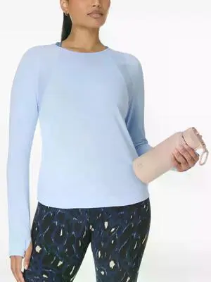 Sweaty Betty Glacier Mesh Panel Long Sleeve Top