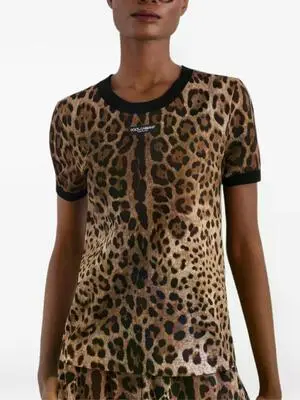 Dolce & Gabbana Leo-print Jersey T-shirt