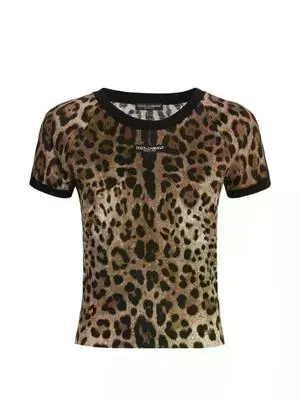 Dolce & Gabbana Leo-print Jersey T-shirt