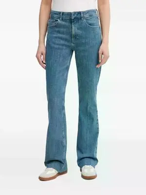 BENETTON Flare-leg Jeans In Washed Denim