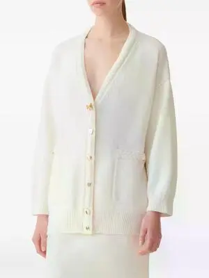 Fabiana Filippi V-neck Cardigan With Braid Detailing