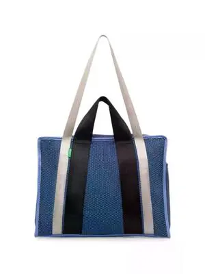 BENETTON Contrast Strap Tote Bag