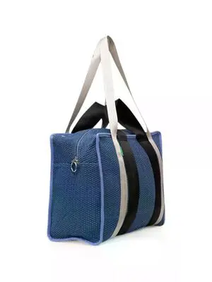 BENETTON Contrast Strap Tote Bag