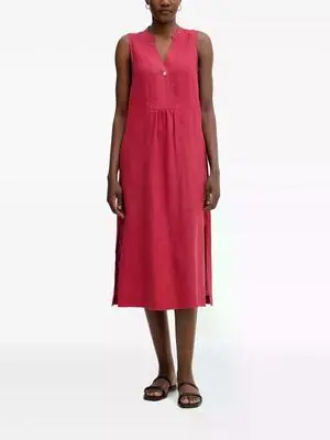 BENETTON Sleeveless V-neck Midi Dress With Side Slits