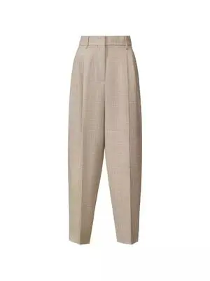 Fabiana Filippi Pleated Check Pattern Trousers