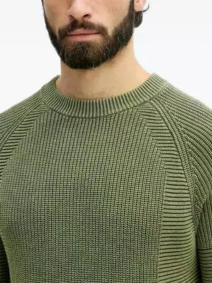 BENETTON Ribbed Knit Raglan Sleeve Sweater