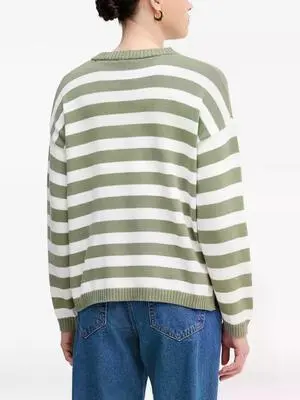 BENETTON Striped Crew Neck Sweater