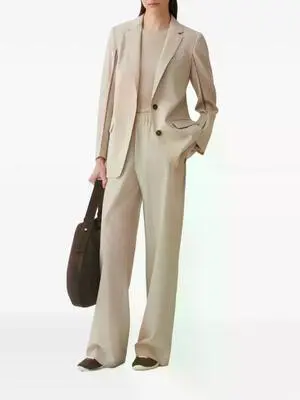 Fabiana Filippi Slub Texture Elasticated Waist Track Pants