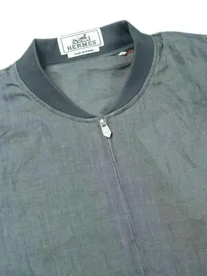 Hermès Zip-up Linen Sweater