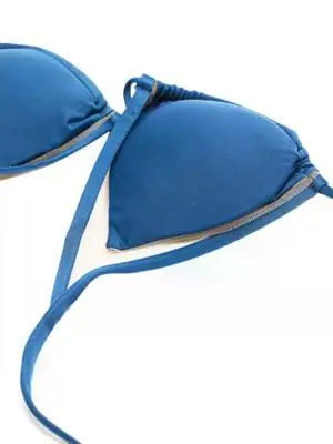 ADRIANA DEGREAS Triangle Bikini With Mesh Detail