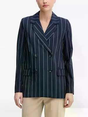 BENETTON Pinstripe Double-breasted Blazer