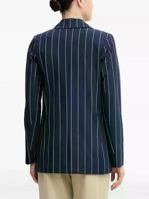 BENETTON Pinstripe Double-breasted Blazer
