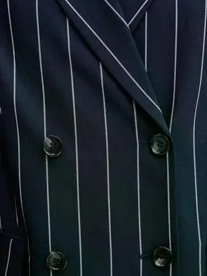 BENETTON Pinstripe Double-breasted Blazer