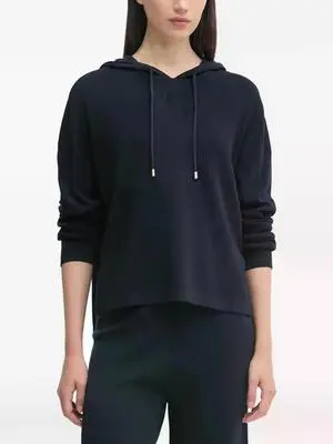 BENETTON Drawstring Hood Side Slit Hoodie