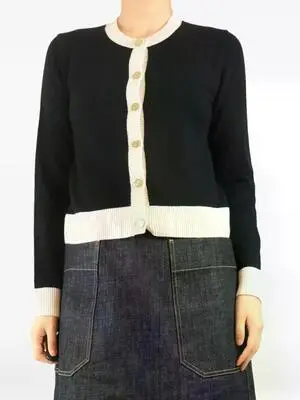 From Future Cashmere Cardigan With Contrast Trim