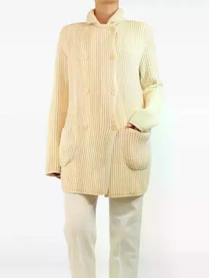 Loro Piana Double-breasted Rib-knit Cardigan