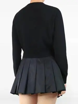 Altuzarra Polka-dot Neck-tie Cropped Cardigan