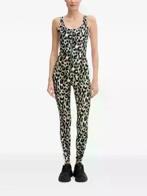 Fusalp Biarrita Leopard-print Sleeveless Performance Jumpsuit