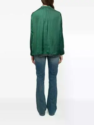Zadig&Voltaire Satin Blouse - Green