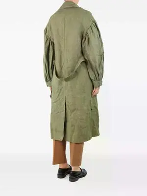Loulou De Saison Belted Linen Trench Coat
