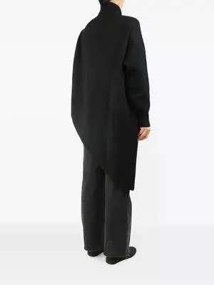 Alaïa Asymmetric Funnel-neck Wool Sweater