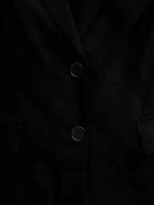 BENETTON Notched Lapel Single-breasted Blazer - Black