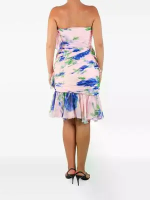 Philosophy Di Lorenzo Serafini Strapless Dye-print Midi Dress