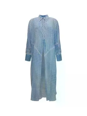 Ermanno Scervino Gingham Lace-trim Dress