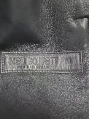 Neil Barrett Leather Zip-up Bomber Jacket